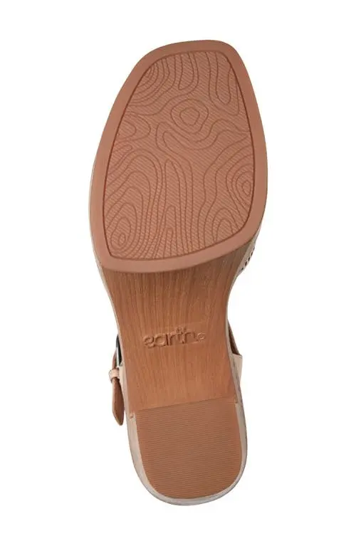 Earth Quinty Ankle Strap Platform Sandal - Light Natural