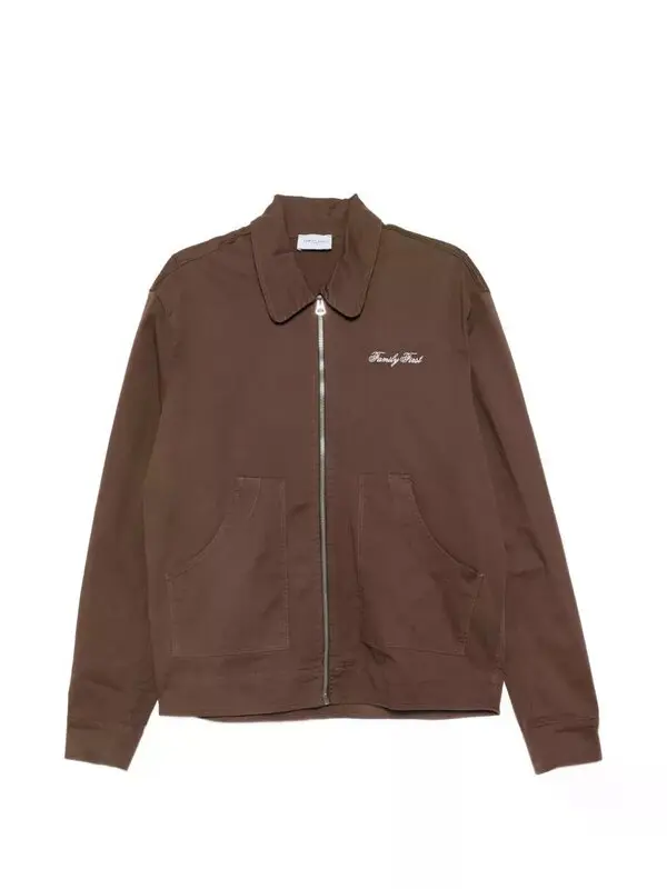 FAMILY FIRST Logo Embroidered Zip-up Jacket