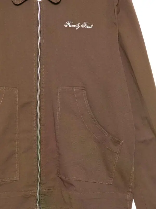 FAMILY FIRST Logo Embroidered Zip-up Jacket
