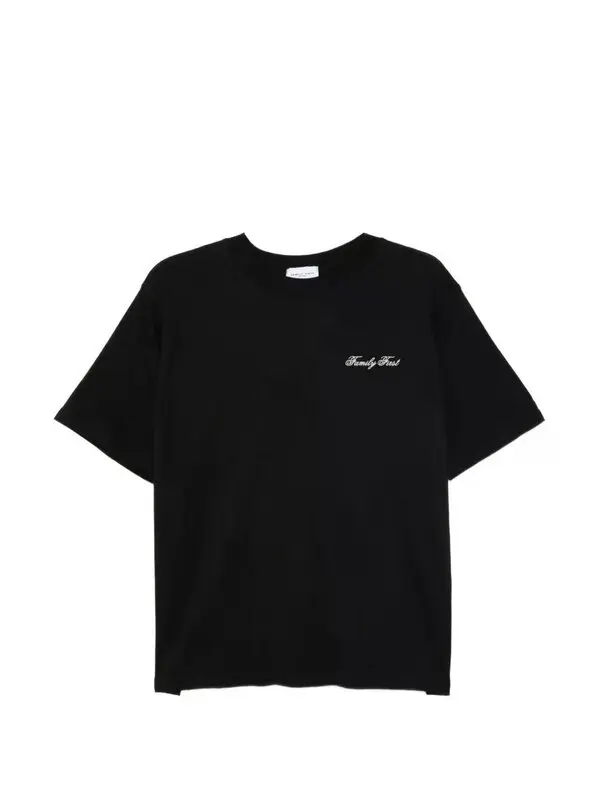 FAMILY FIRST Embroidered-logo T-shirt