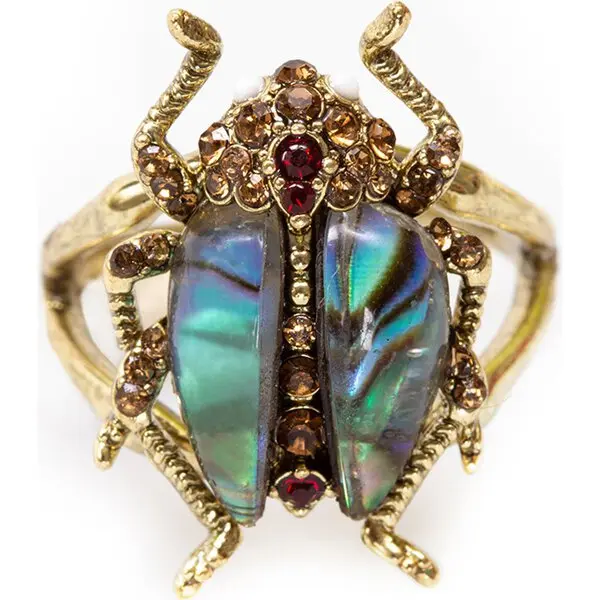 BILL SKINNER STUDIO Bejewelled Beetle Ring - Bettle