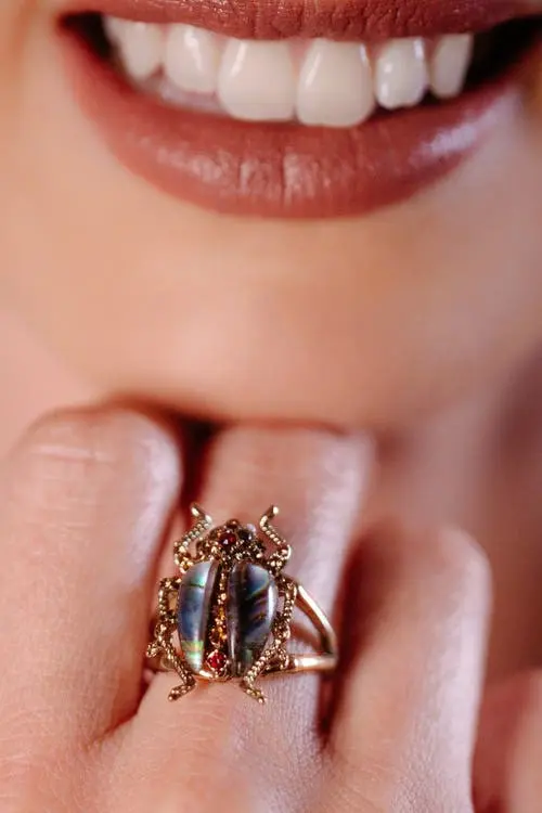 BILL SKINNER STUDIO Bejewelled Beetle Ring - Bettle