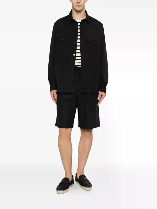 Zegna Flap-pocket Overshirt - Black