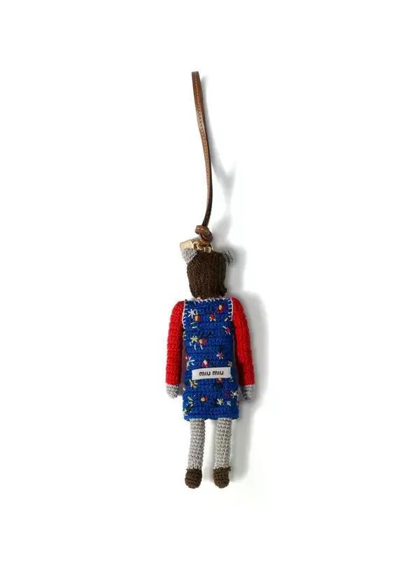 Miu Miu Crochet Effect Technical Yarn Charm