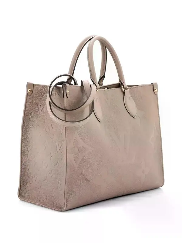 LOUIS VUITTON Onthego Monogram Empreinte Giant Mm Tote Bag - Neutrals