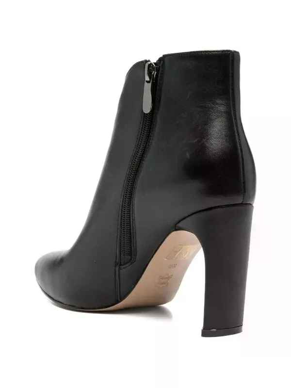 ADRIANNA FERETTI Pointed Toe Zip Up Ankle Boots