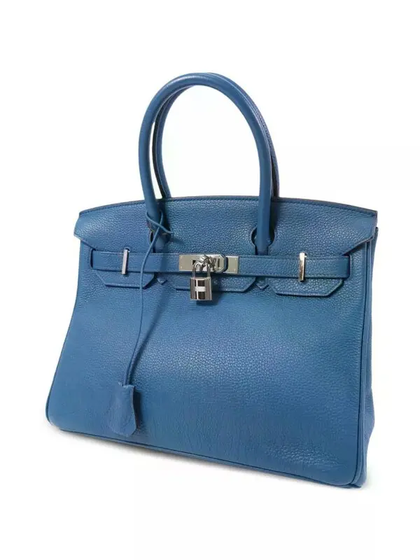 Hermès Birkin 30 Togo Leather Handbag - Blue