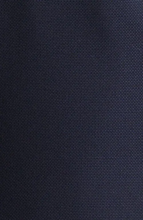 J. MUESER Double Breasted Virgin Wool Hopsack Blazer