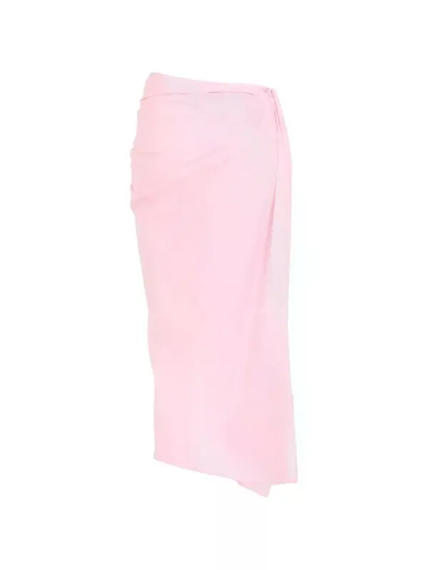 Jacquemus The Paréo Draped Midi Skirt - Pink