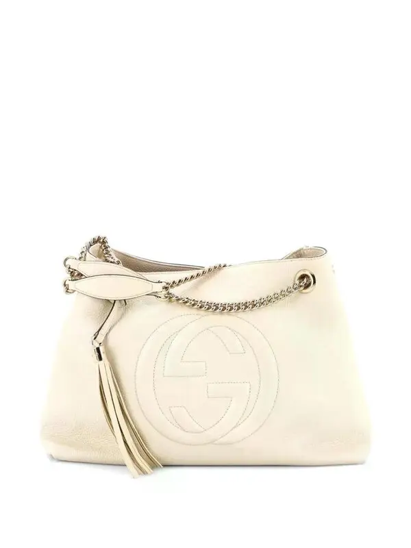 Gucci Soho Chain Strap Leather Shoulder Bag - Neutrals