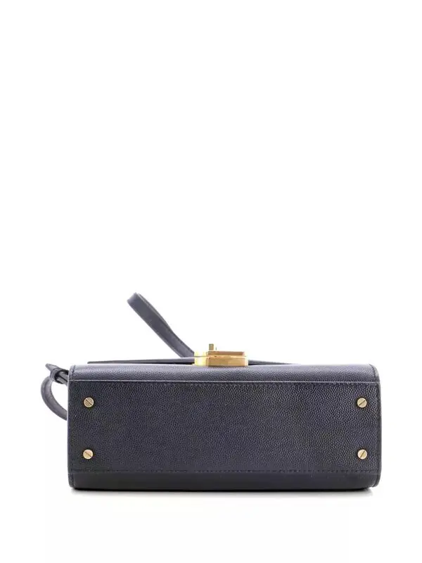 Saint Laurent Cassandra Leather Mini Shoulder Bag
