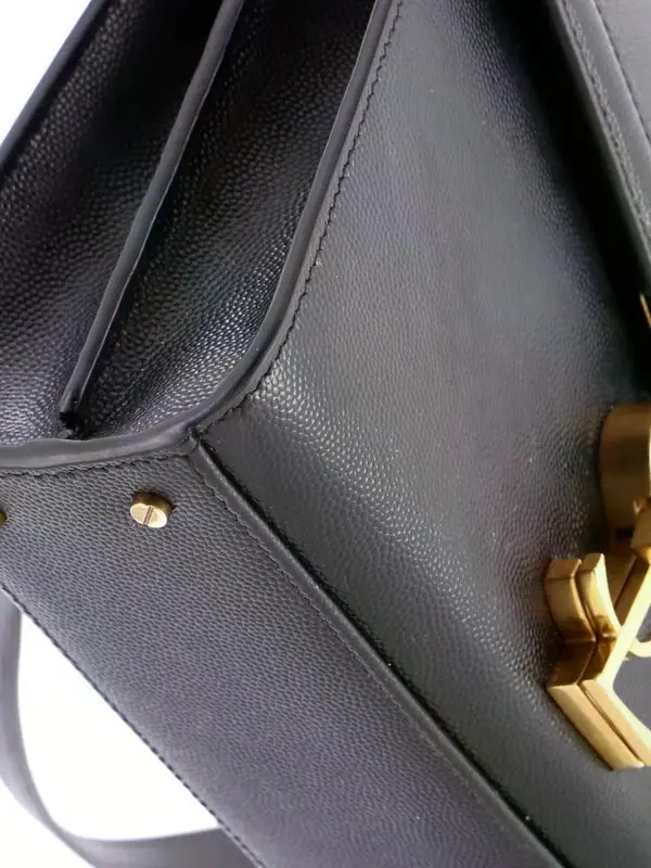 Saint Laurent Cassandra Leather Mini Shoulder Bag