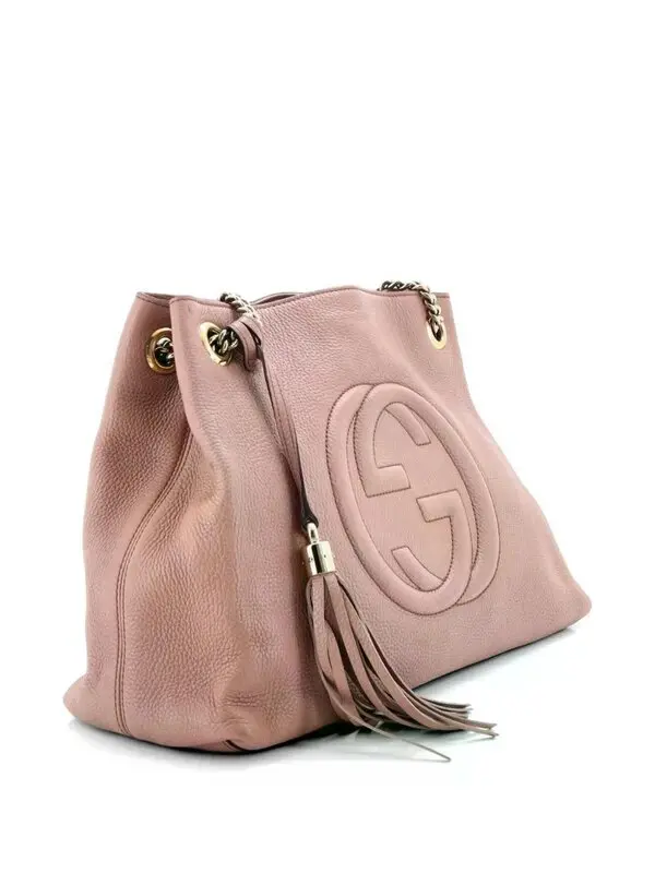 Gucci Soho Chain Strap Leather Medium Shoulder Bag - Pink