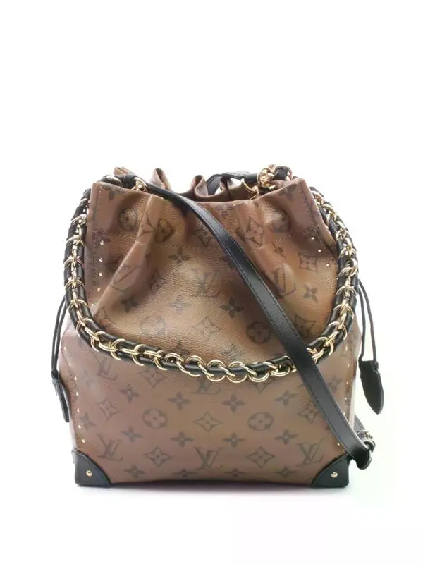 LOUIS VUITTON Monogram Reverse Noe Trunk Bucket Bag