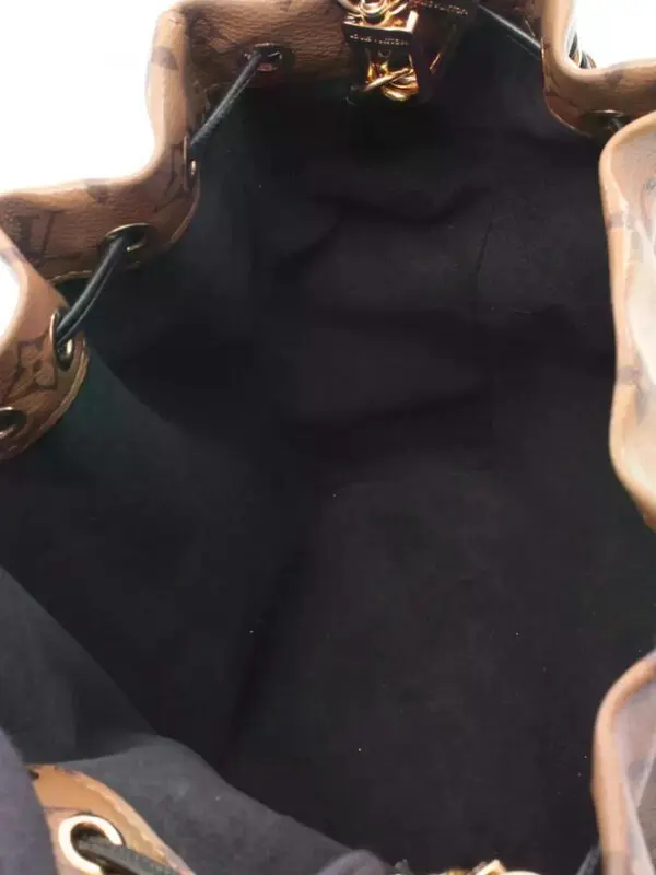 LOUIS VUITTON Monogram Reverse Noe Trunk Bucket Bag