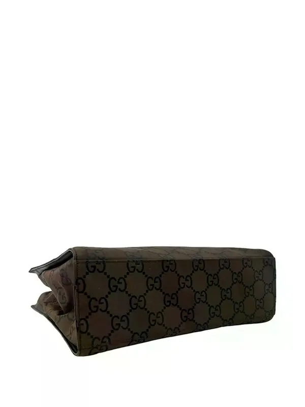 Gucci Gg Nylon Bamboo Satchel