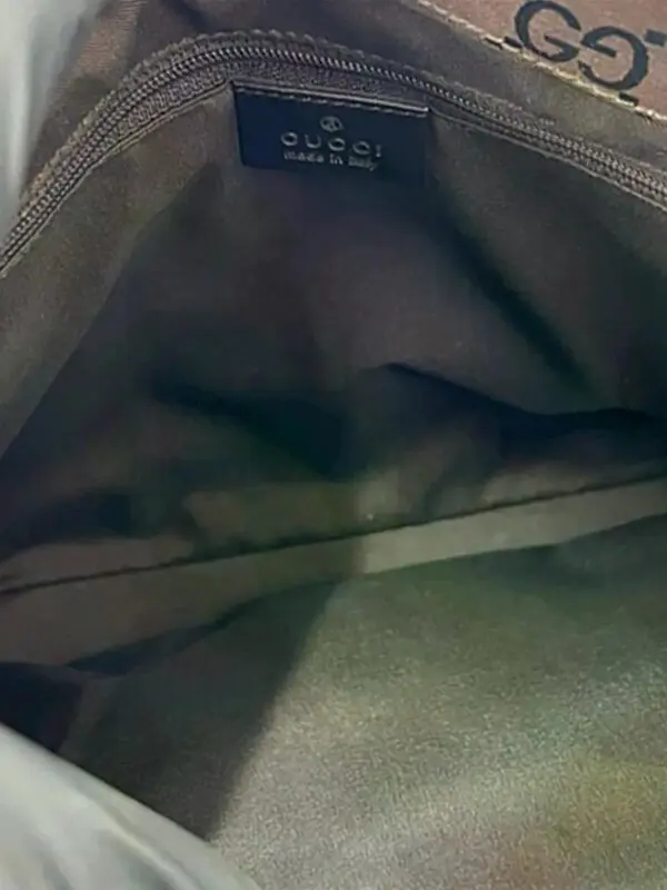 Gucci Gg Nylon Bamboo Satchel
