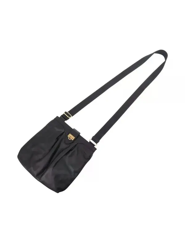 FERRAGAMO Leather Gancini Crossbody Bag