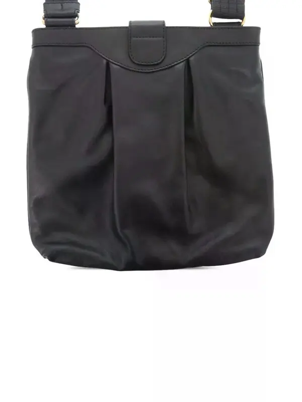 FERRAGAMO Leather Gancini Crossbody Bag