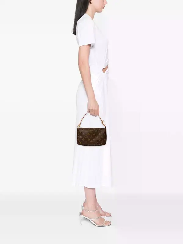 LOUIS VUITTON Monogram Pochette Accessories Shoulder Bag - Brown