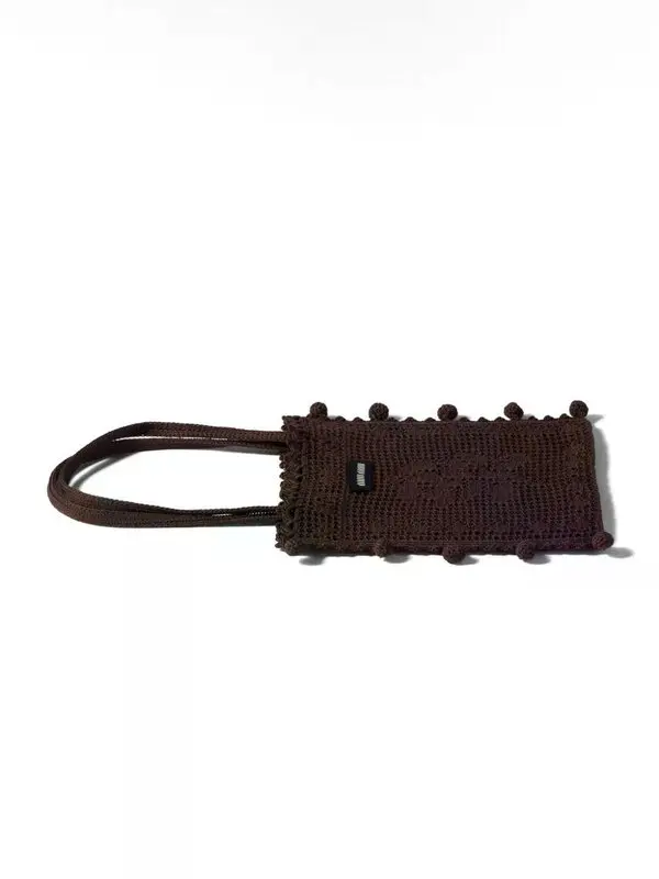 Miu Miu Crochet Handbag - Brown