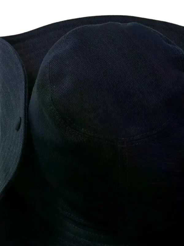 Miu Miu Embroidered Logo Drill Bucket Hat