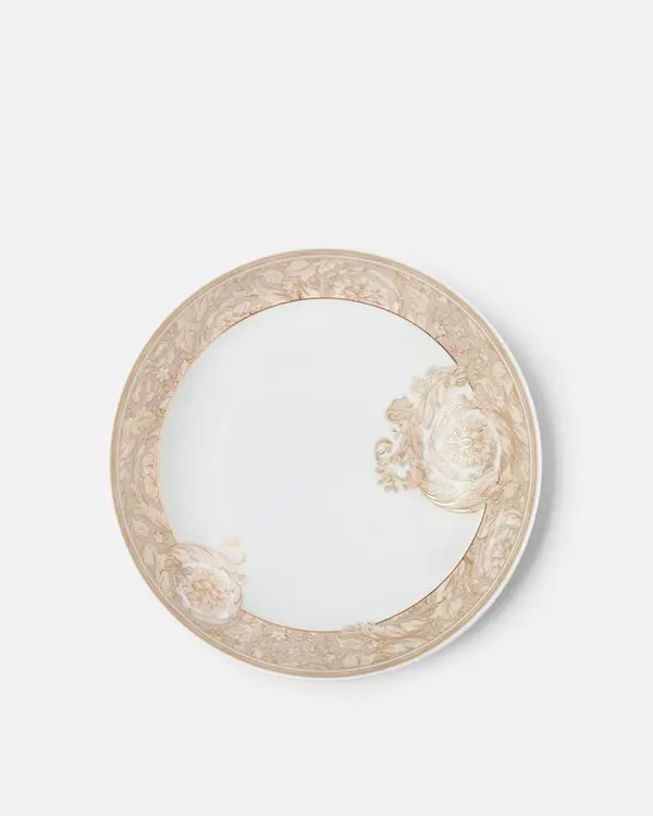 Versace Barocco Beige Deep Plate 21.5 Cm - Print
