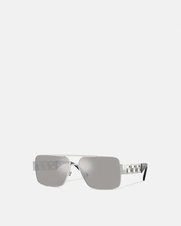 Versace Greca Navigator Sunglasses - Gray