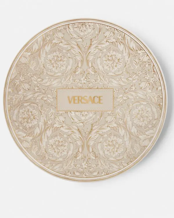Versace Barocco Beige Charger Plate 33 Cm - Print