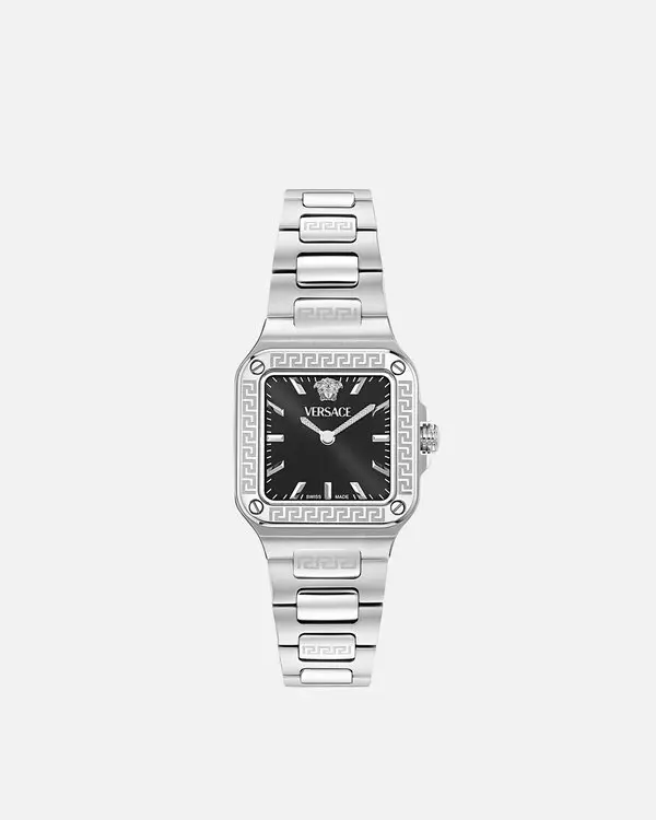 Versace Greca Edge Stainless Steel Watch - Silver