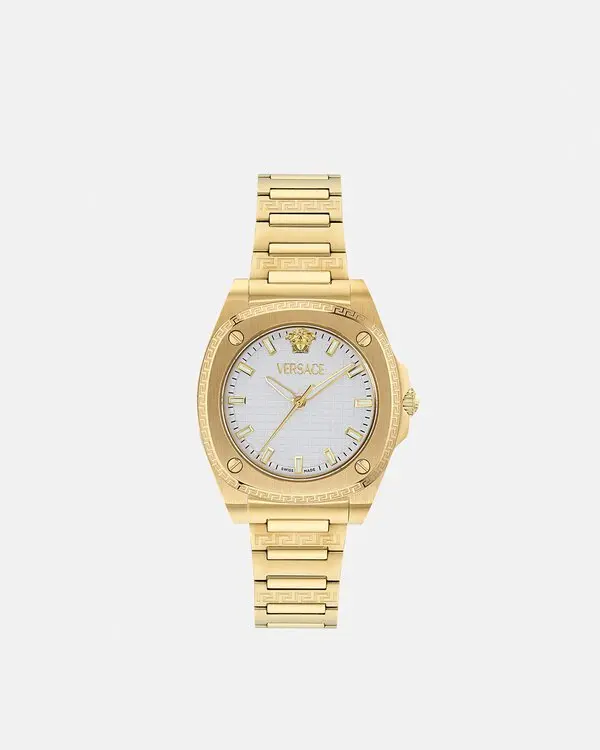 Versace Greca Pulse Watch - Gold