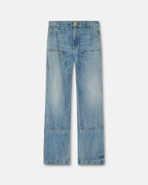 Versace Carpenter Jeans In Light Stonewash Denim