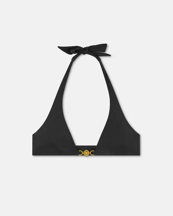 Versace Medusa '95 Triangle Bikini Top - Black