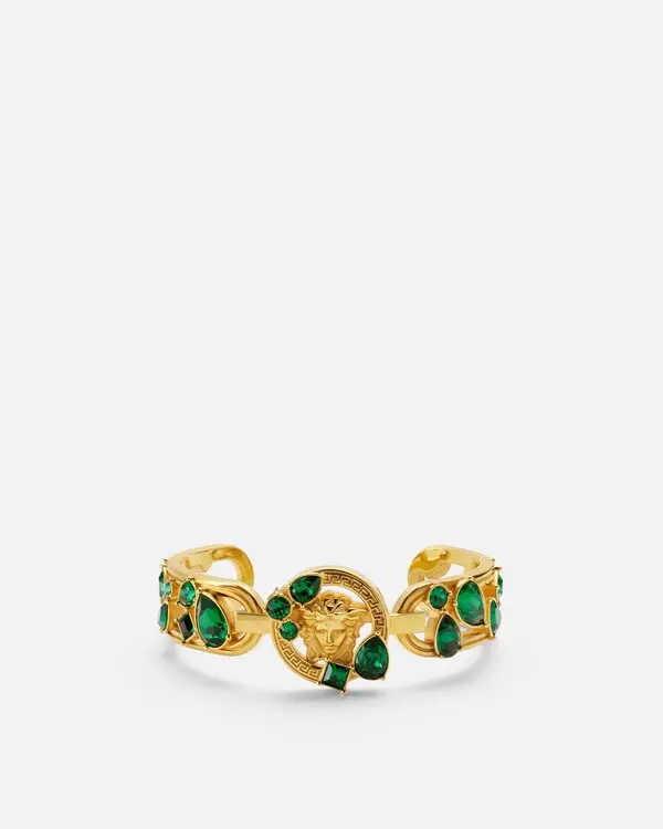 Versace Medusa '95 Crystal Cuff Bracelet - Gold