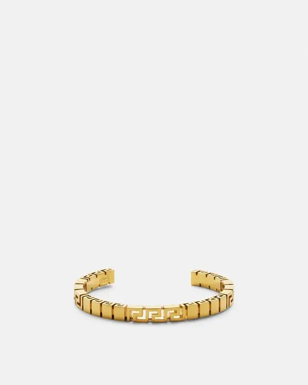 Versace Greca Cuff Bracelet - Light Gold