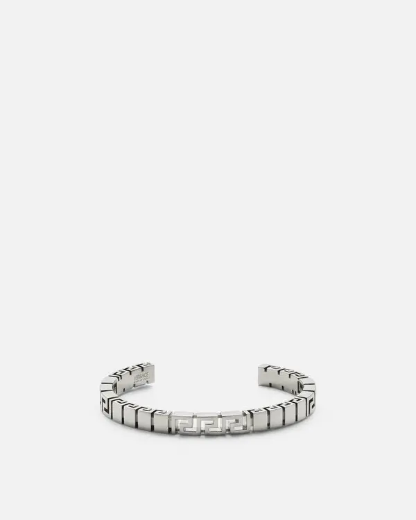 Versace Greca Cuff Bracelet - Silver