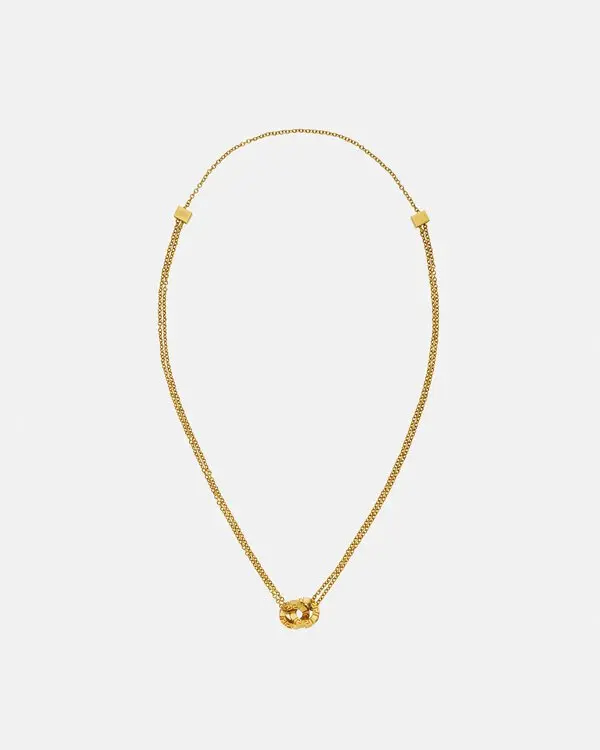 Versace Greca Necklace - Light Gold