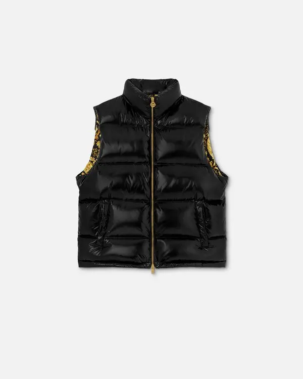 Versace Padded Vest With Barocco Lining