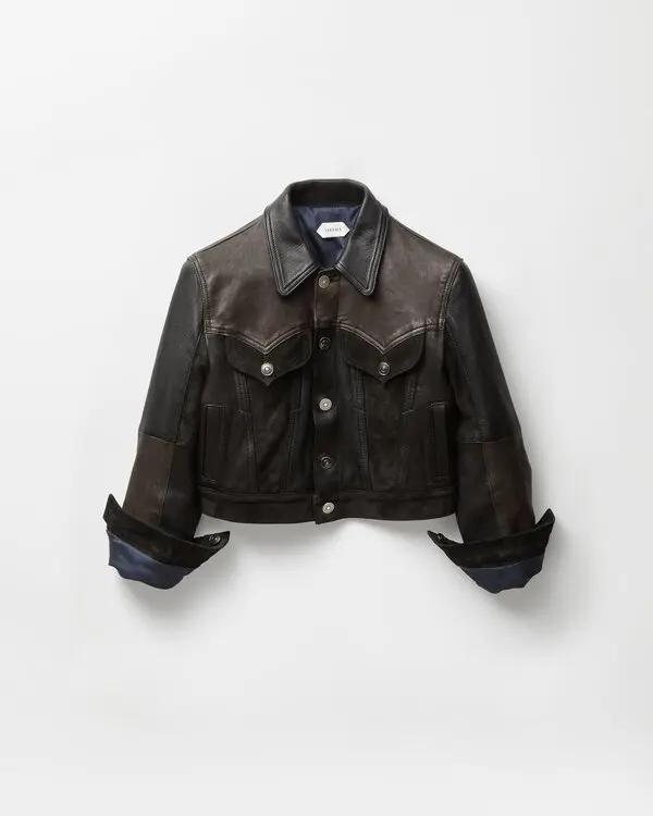 Versace Leather Blouson Jacket