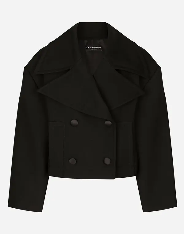 Dolce & Gabbana Oversize Double-breasted Wool Gabardine Jacket
