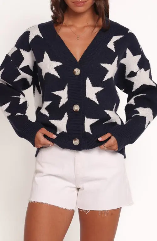 PETAL & PUP Sailor Star Intarsia Cardigan