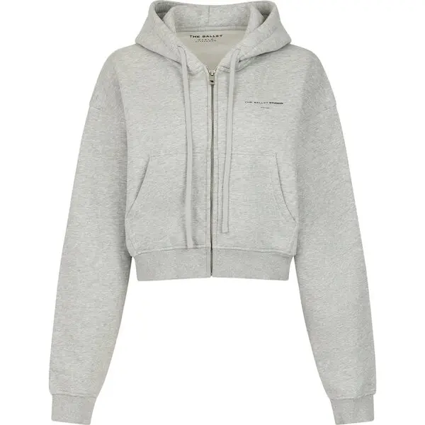 THE BALLET Zip Up Cropped Performance Hoodie