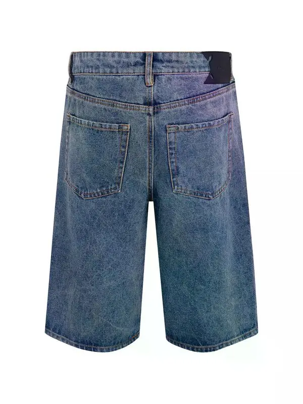 DAILY PAPER Acid Wash Denim Shorts