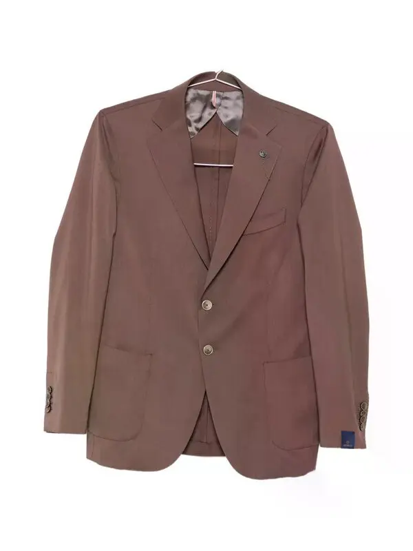SANTANIELLO Single-breasted Notch-lapel Suit - Brown