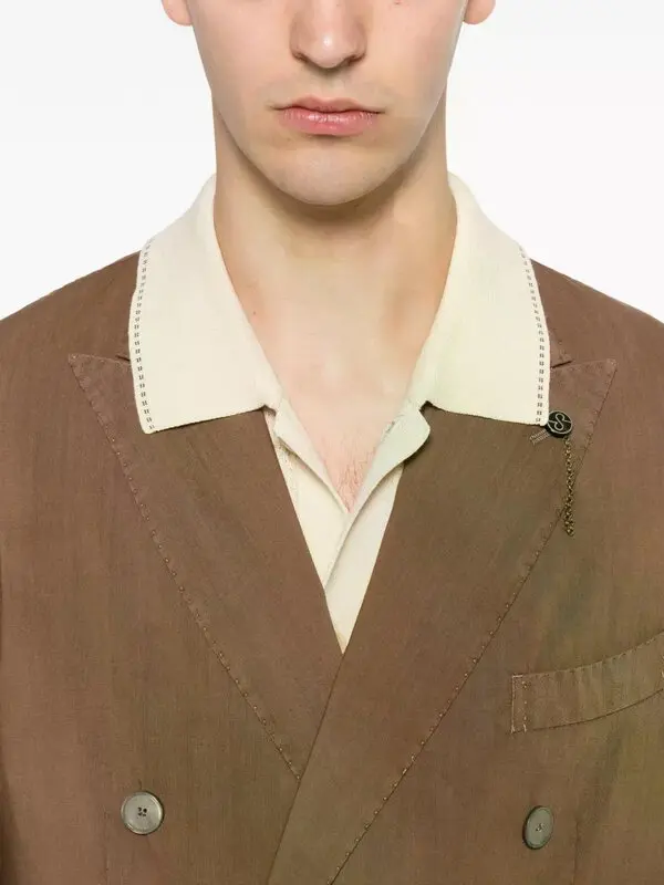 SANTANIELLO Double-breasted Peak-lapels Suit