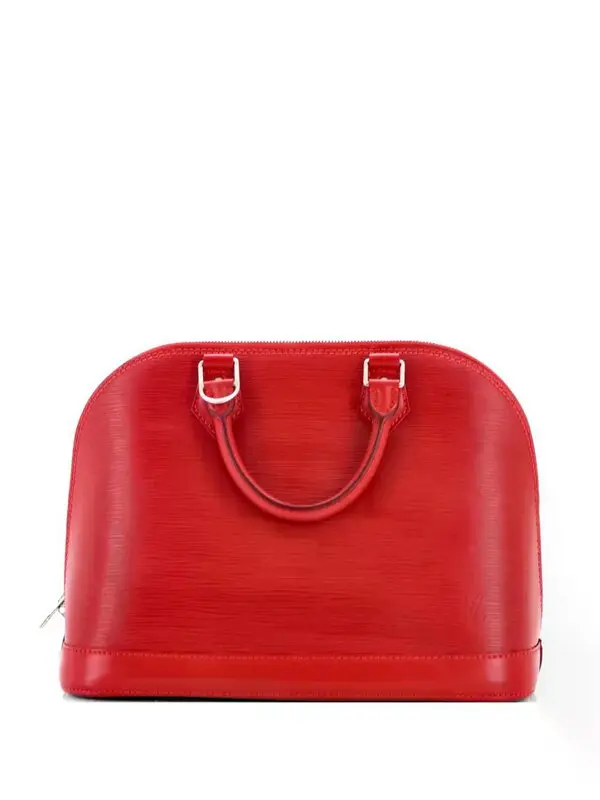 LOUIS VUITTON Alma Epi Leather Satchel - Red