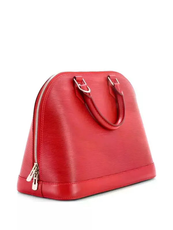 LOUIS VUITTON Alma Epi Leather Satchel - Red