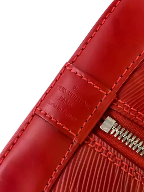 LOUIS VUITTON Alma Epi Leather Satchel - Red