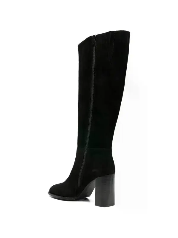 ADRIANNA FERETTI Suede Block-heel Boots