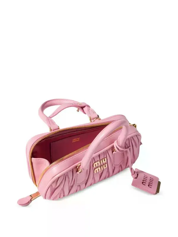Miu Miu Arcadie Matelassé Nappa Leather Mini-bag - Pink
